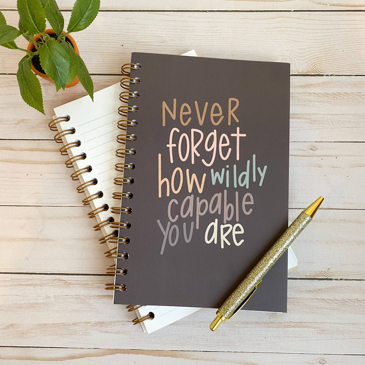 Wildly capable notebook | Self care journal — Turquoise By The Water
