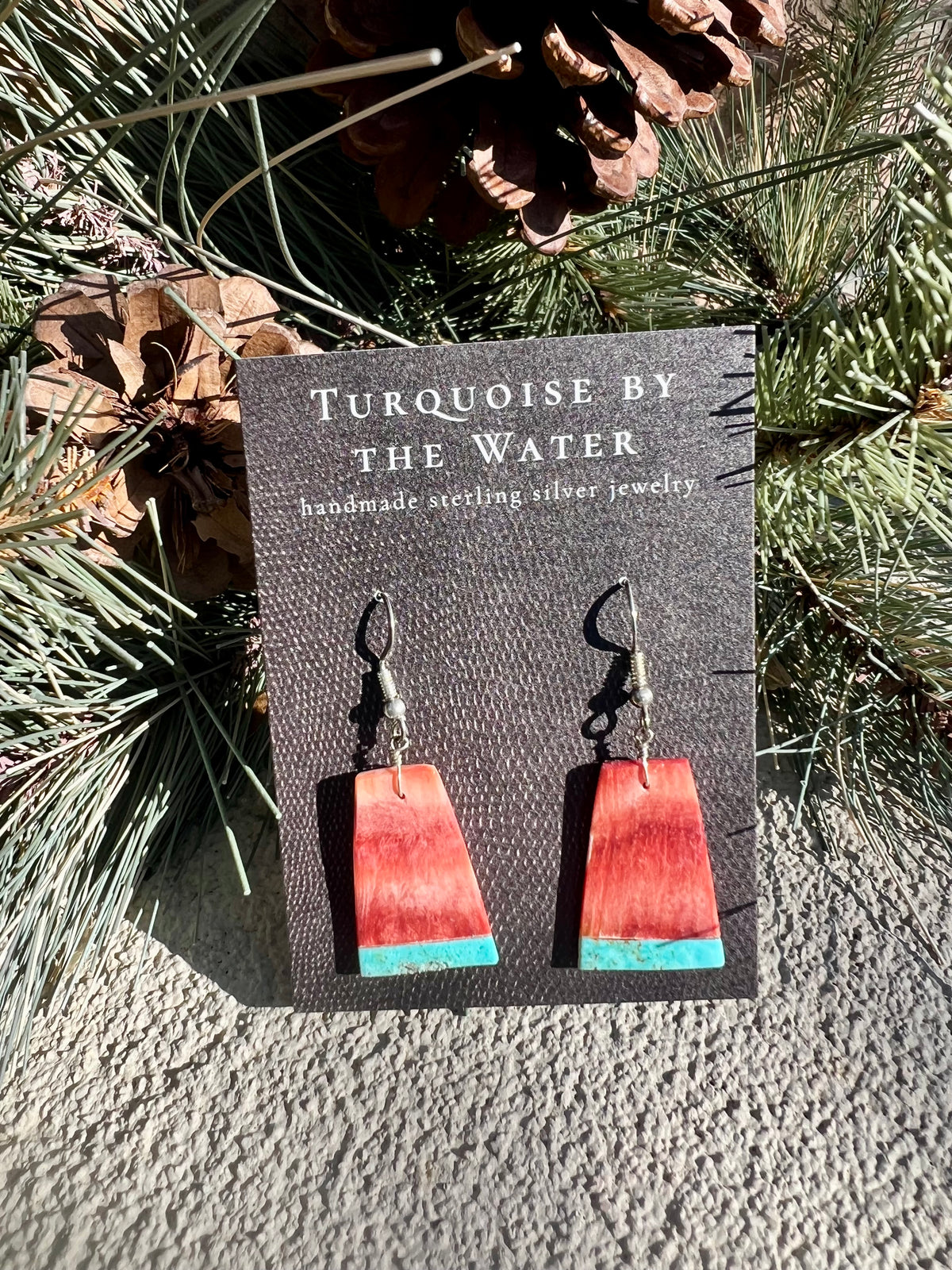 Red & Turquoise Dangle - Style 5 — Turquoise By The Water