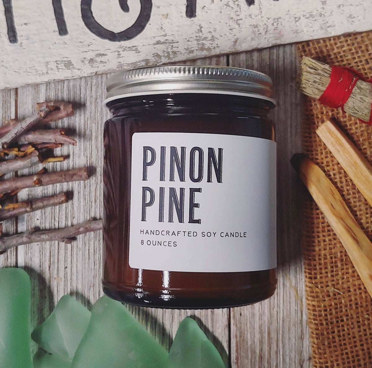 Soy Candle - Piñon Pine — Turquoise By The Water